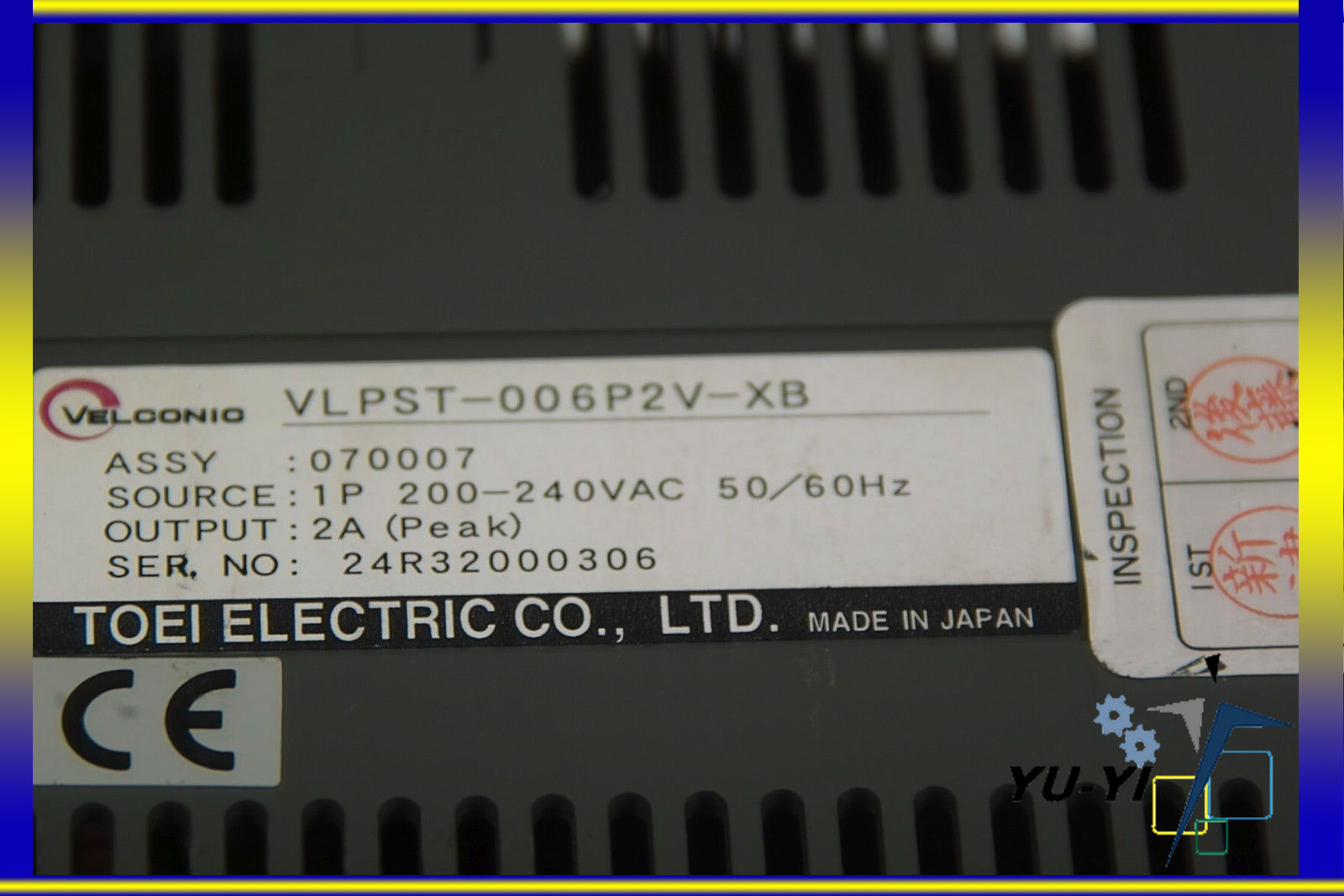 VELCONIC VLPST-0006-P2V-XB,070007,SERVO DRIVE - PLC DCS SERVO Control MOTOR POWER SUPPLY IPC ROBOT